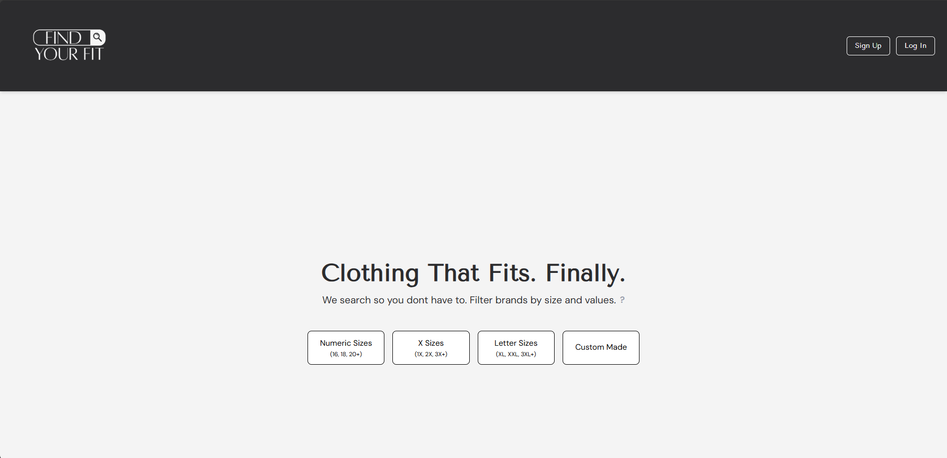 Find Your Fit | Inclusive Fashion Search